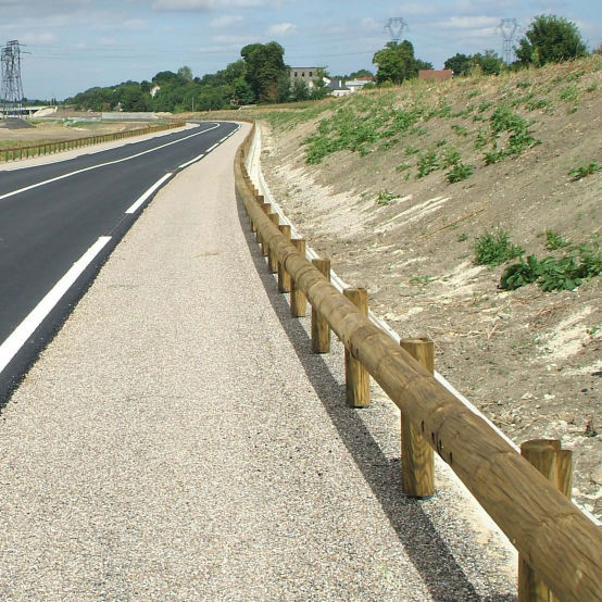 Barriera stradale in legno - G4M & G2M - Rondino - in acciaio ...