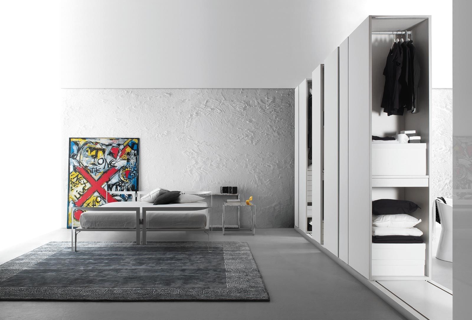 Cabina armadio moderna - BAR CODE - Bross Italia - in legno