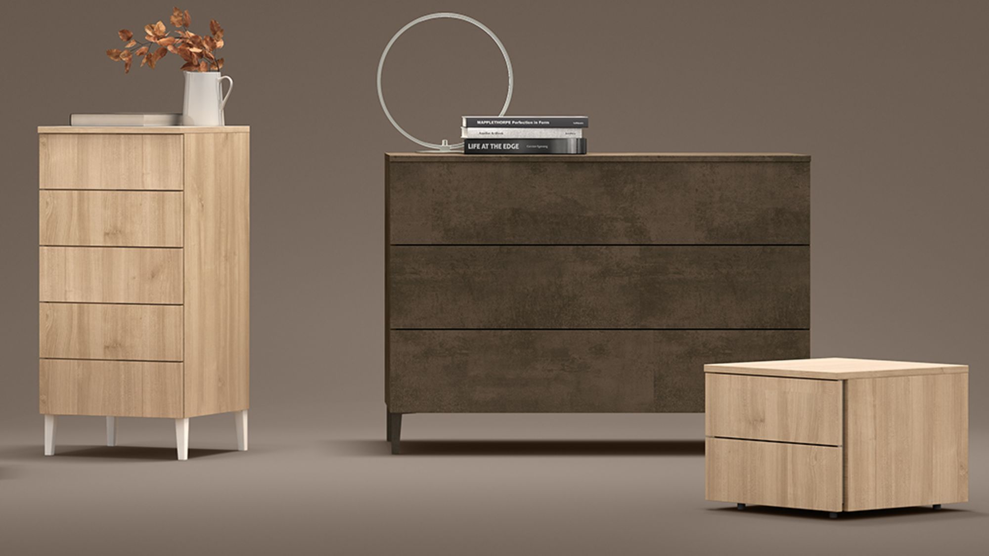 Comodino moderno - LINK M204 - Colombini - in legno laccato / con ...