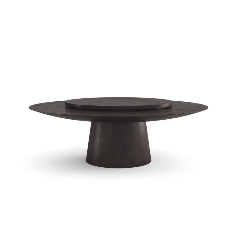 Piano per tavolo in legno laccato - LAZY SUSAN - Emmemobili - bianco ...