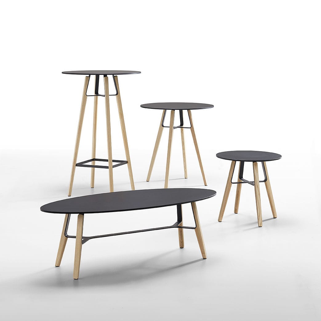 Tavolino basso design originale - Liù CT - MIDJ - in HPL / con supporto ...