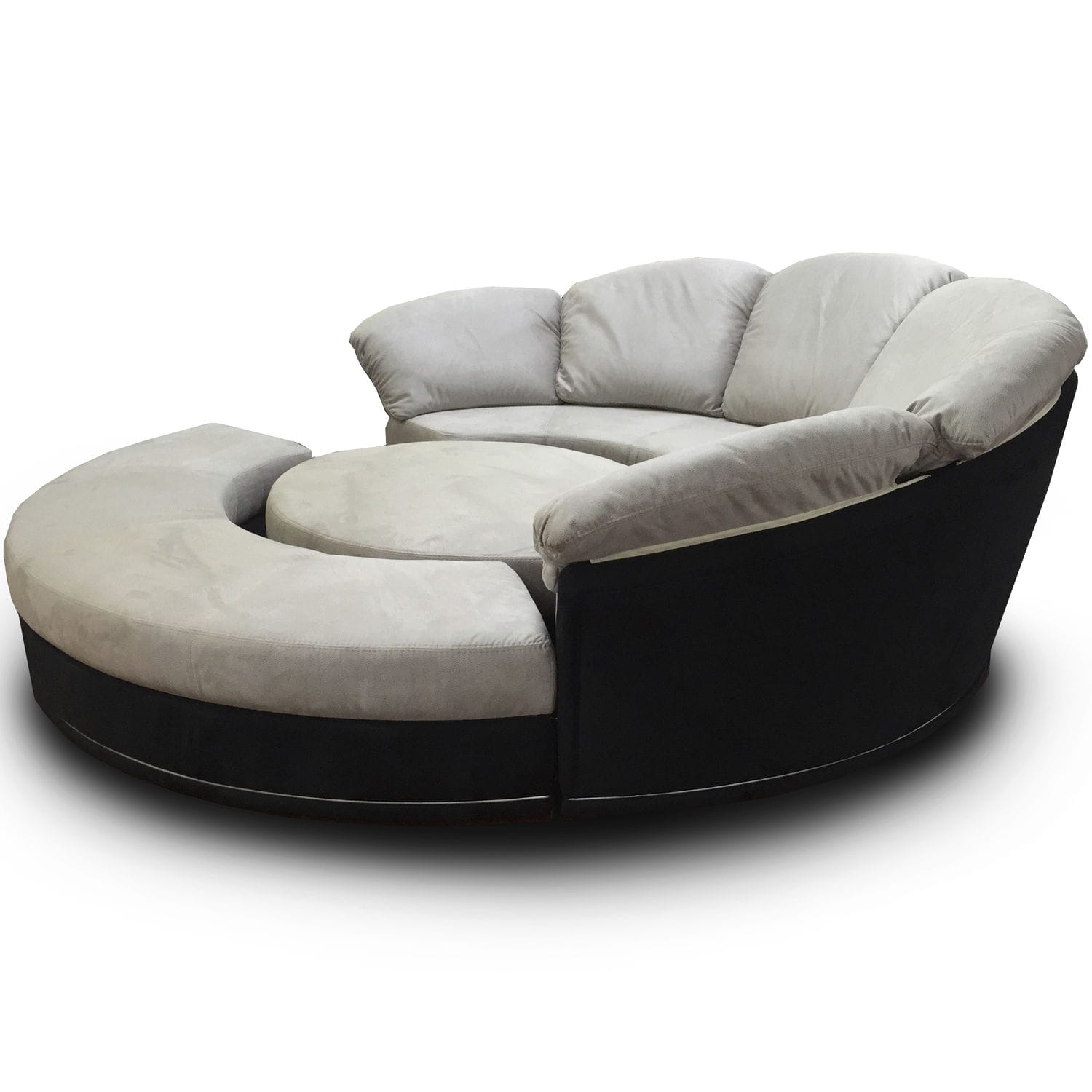 Divano modulare - MARS - Nieri - rotondo / design organico / in tessuto