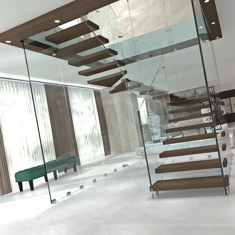 Scala dritta - GLAM WOOD B-E-GLASS - ITALIAN FASHION STAIRS - a L / a U ...