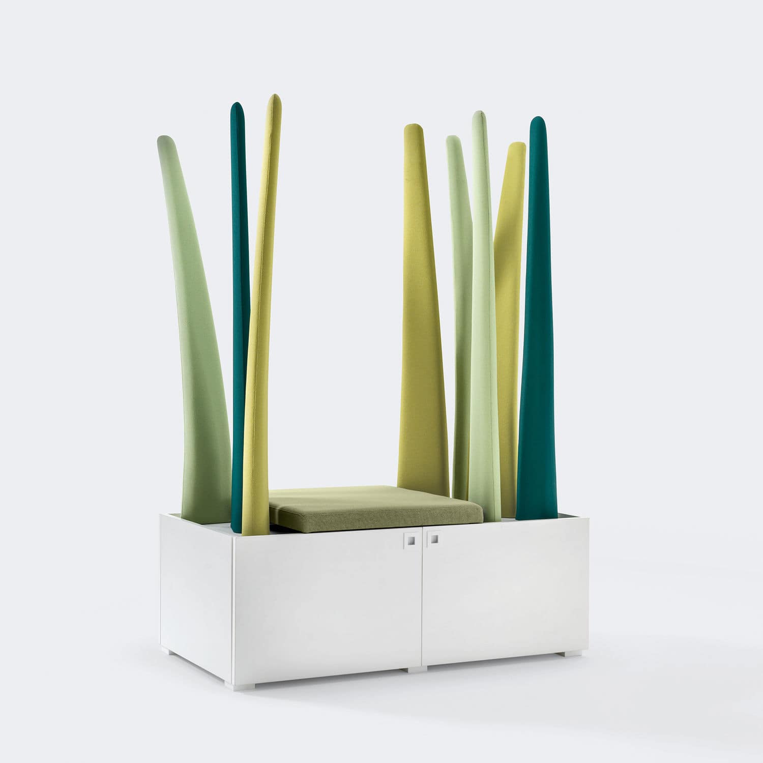 Panca per zona reception - PRÀ - Aresline - design / in legno / in tessuto