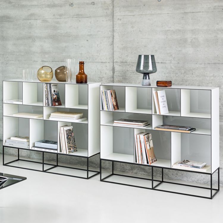 Scaffale contemporaneo - 52 BOX - Wogg - in legno laccato / in metallo