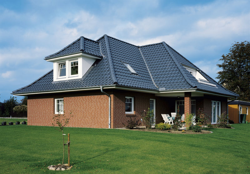 Tegola portoghese / in terracotta / rossa / nera - MAGNUM - CREATON