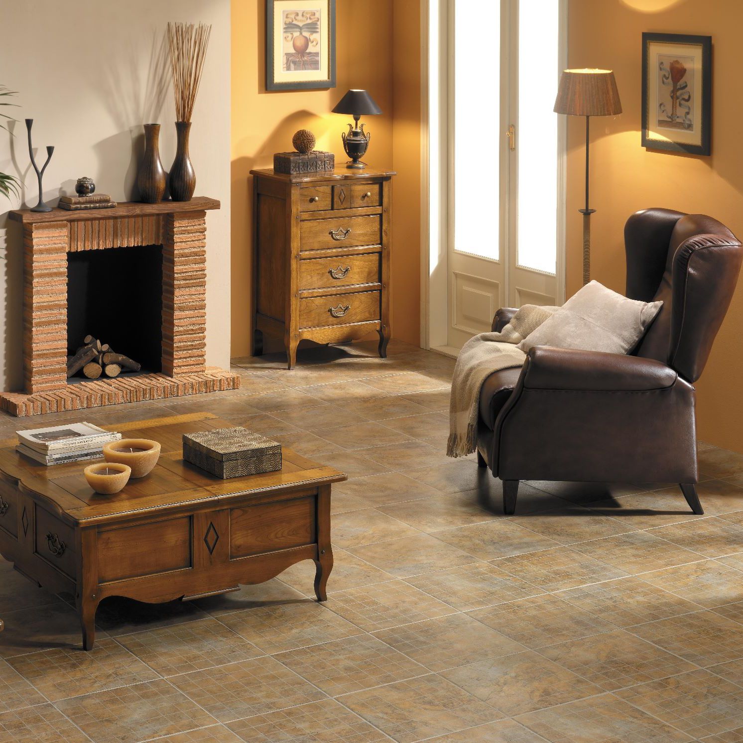 Piastrella in gres porcellanato - PIZARRA OCRE - Codicer - da interno ...