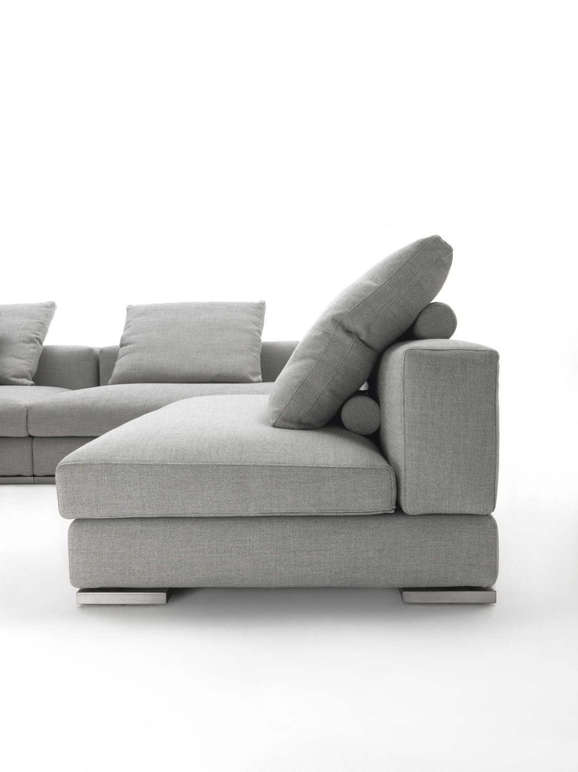 Divano modulare - REGODUE - Respace - moderno / in tessuto / grigio