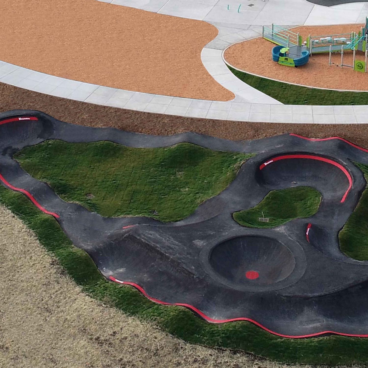 Pump track per bikeparks - BELLINGHAM, WA - World Skate Parks - in bitume