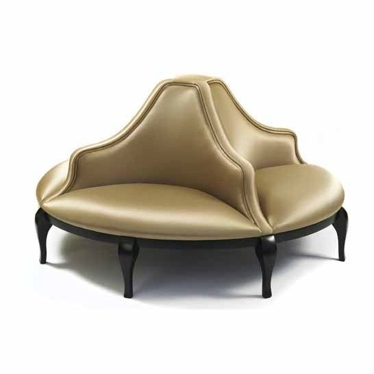 Divano rotondo - Madeleine - MUNNA - in stile / in tessuto / in pelle