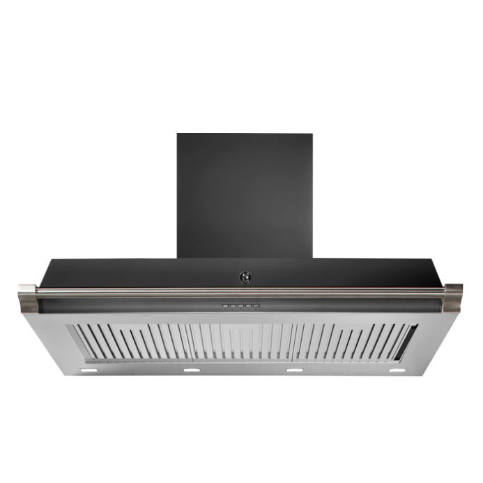 Cappa a muro - OXFORD 100 - STEEL - professionale / con condotto / con ...