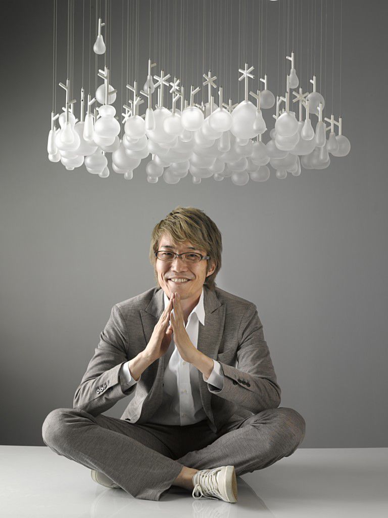 Lampadario design originale - GROWING VASES - LASVIT - in vetro / LED ...