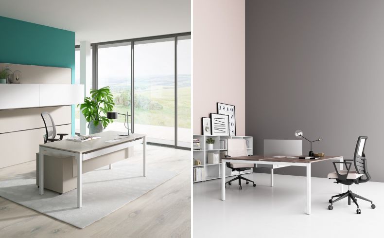 Scrivania per open space - POP EASY - Frezza - in melamminico / moderna ...