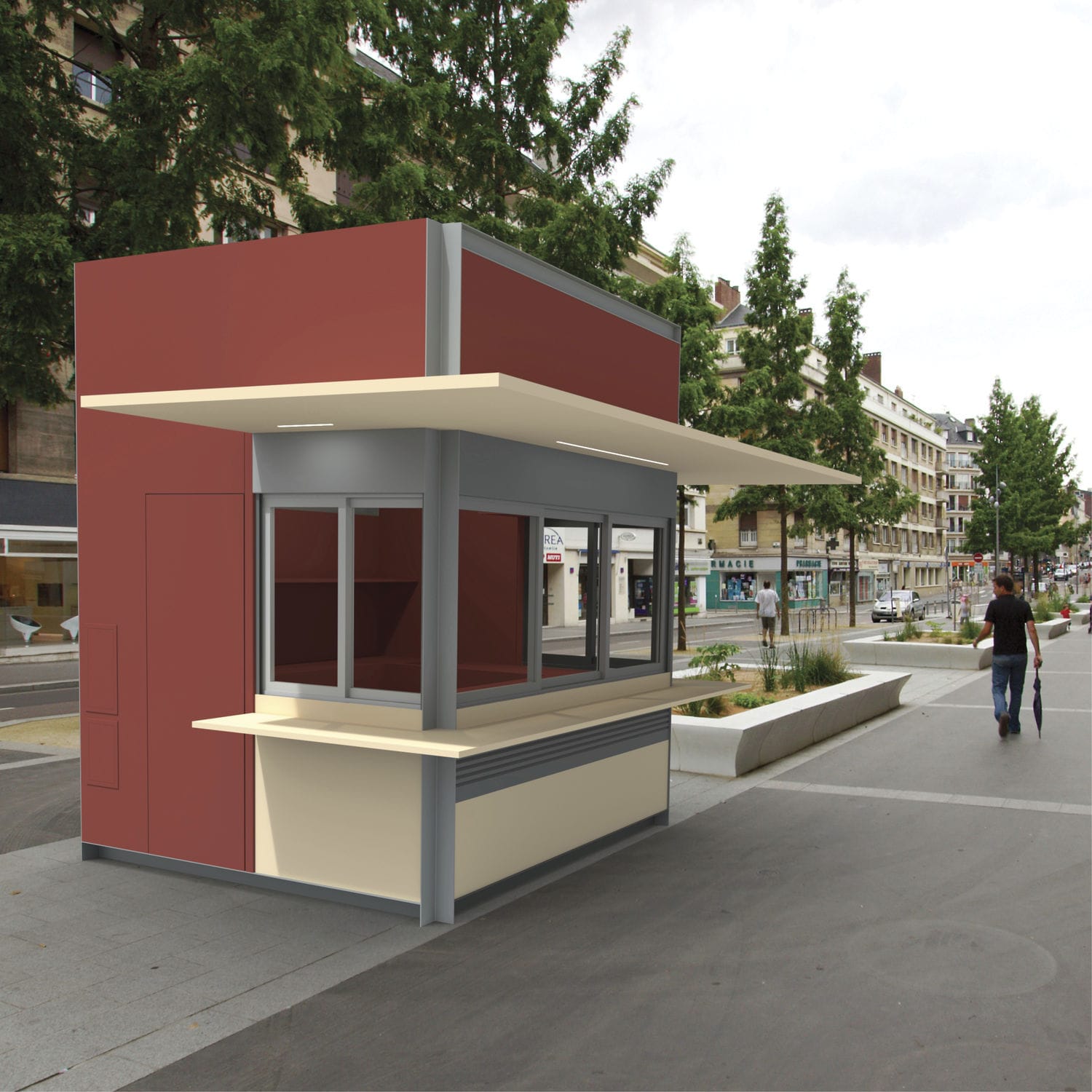 Chiosco da catering - URB - LARUS DESIGN - per giornali / da esterno ...