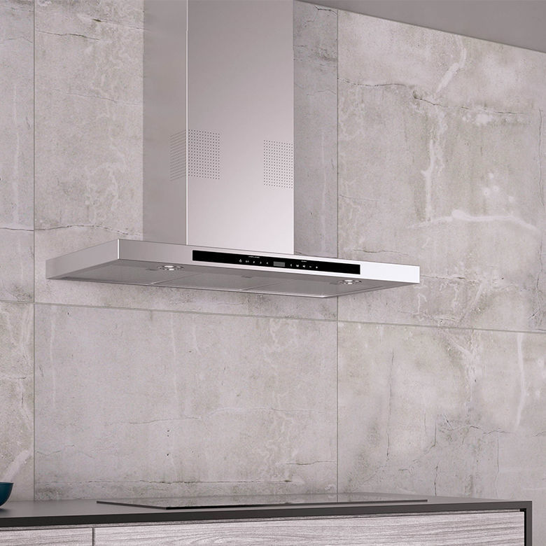 Cappa a isola - I-HOOD - Galvamet - con condotto / silenziosa / con ...