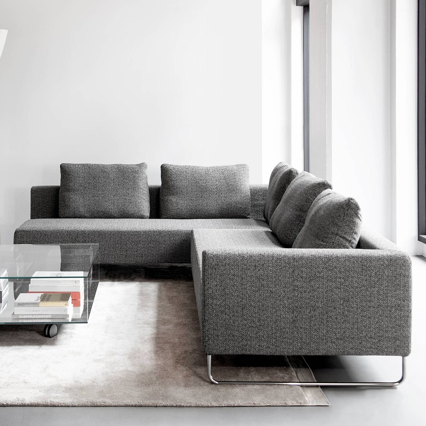 Divano modulare - CANYON - BENSEN - d'angolo / contemporaneo / in tessuto