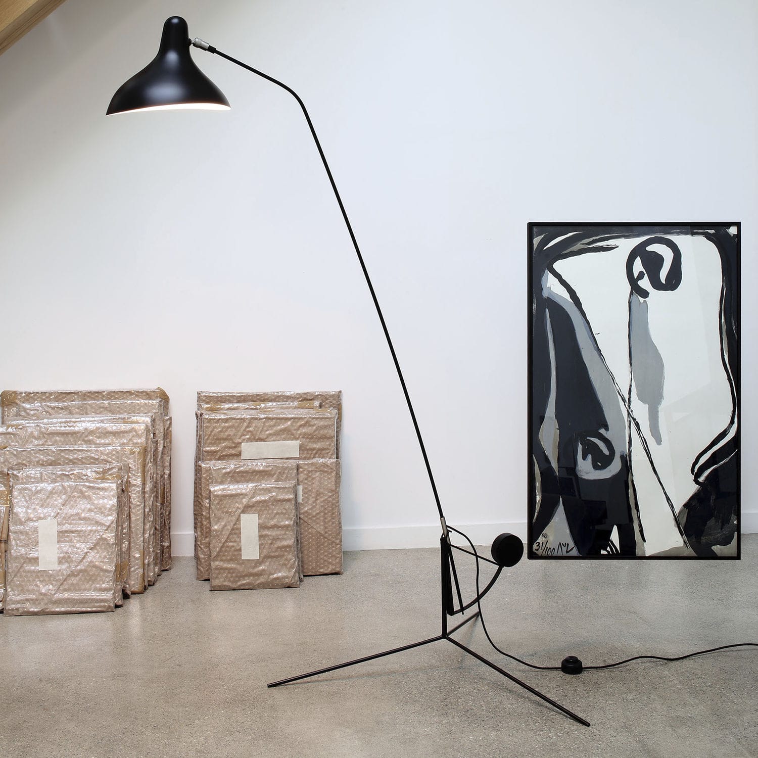 Lampada da terra - MANTIS - DCW éditions - in alluminio / in acciaio ...