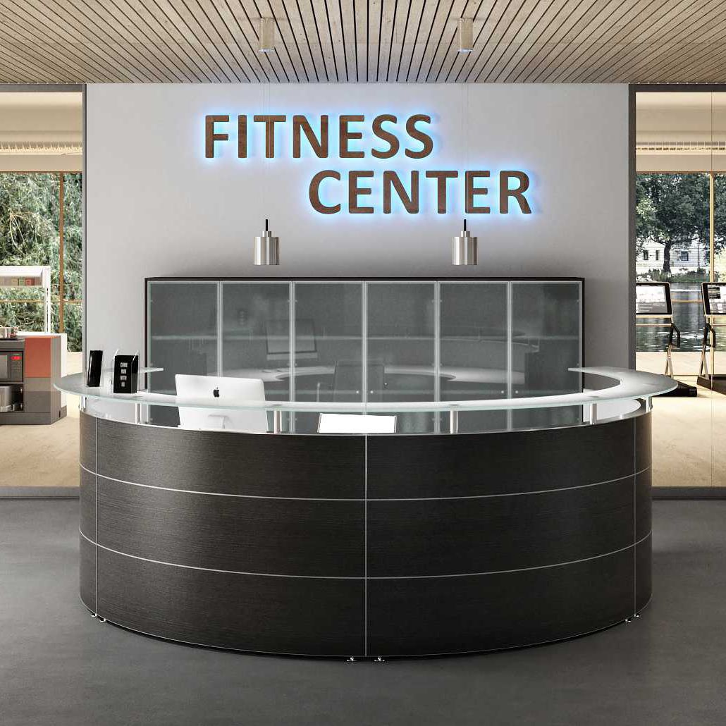 Banco reception modulare - RECEPTION - Bralco - a semicerchio / in ...