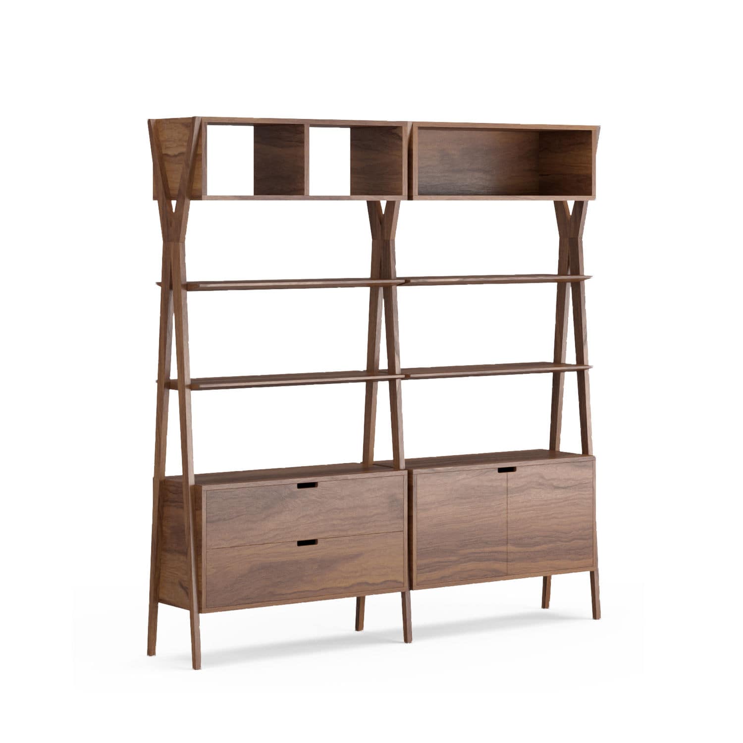 Scaffale modulare - DIXON - Dare Studio - contemporaneo / in noce ...