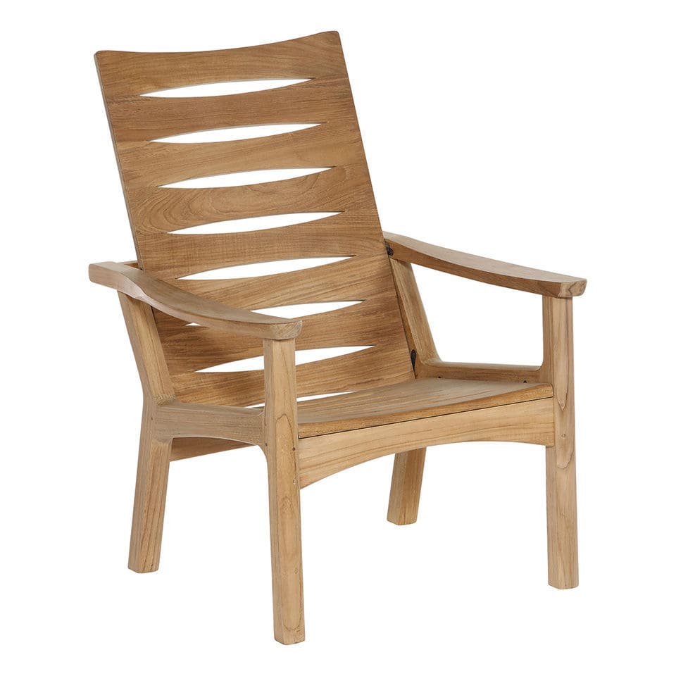 Poltrona contemporanea - Monterey - Barlow Tyrie - in teak / in teak / con schienale alto