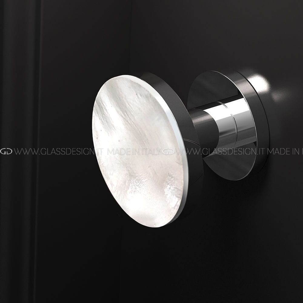 Pomello per porta contemporaneo - Perla XL - GLASS DESIGN Srl - in ...