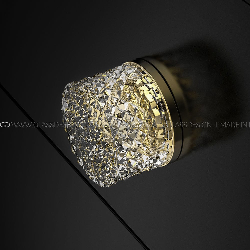 Pomello per mobile in stile - Princess - GLASS DESIGN Srl - in ottone ...