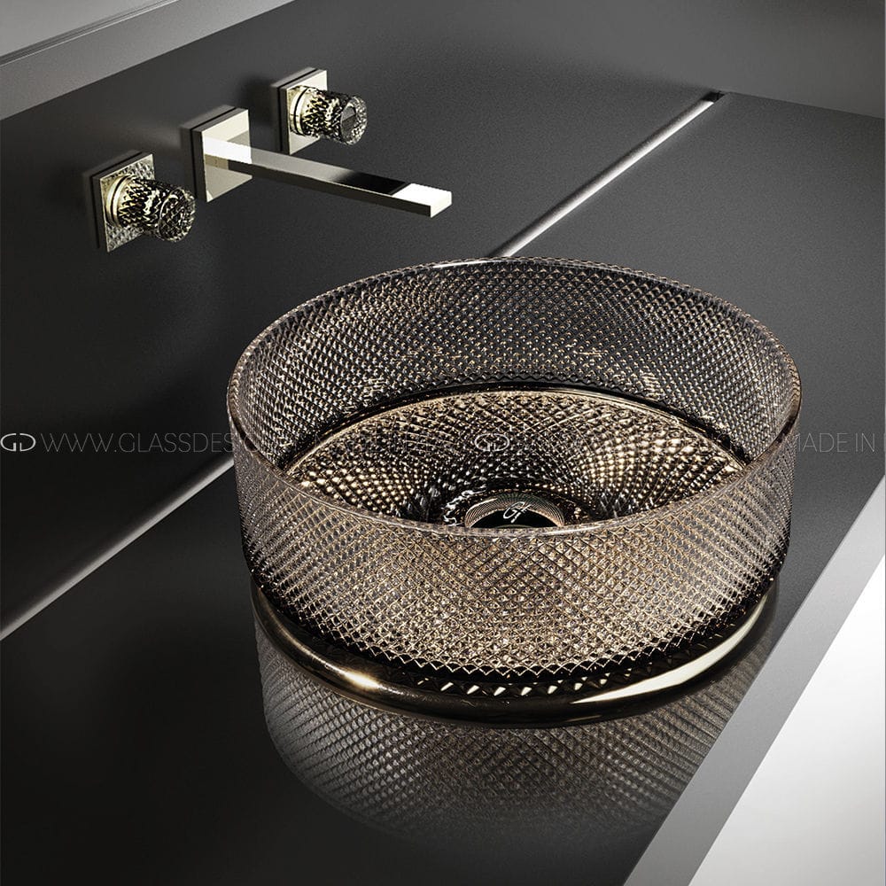 Lavabo da appoggio - Villa XL - GLASS DESIGN Srl - in cristallo ...