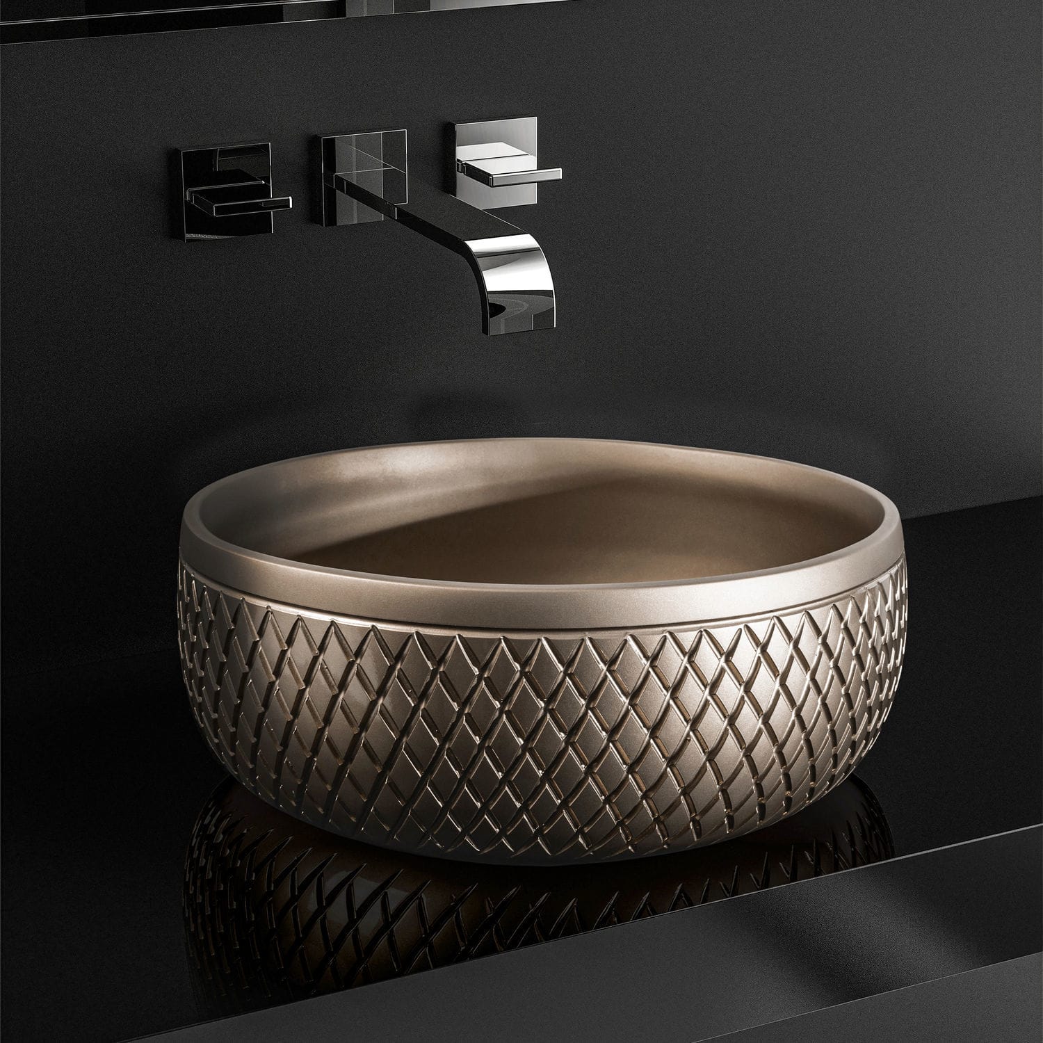 Lavabo da appoggio - COLLE - GLASS DESIGN Srl - in ceramica / fatto a ...