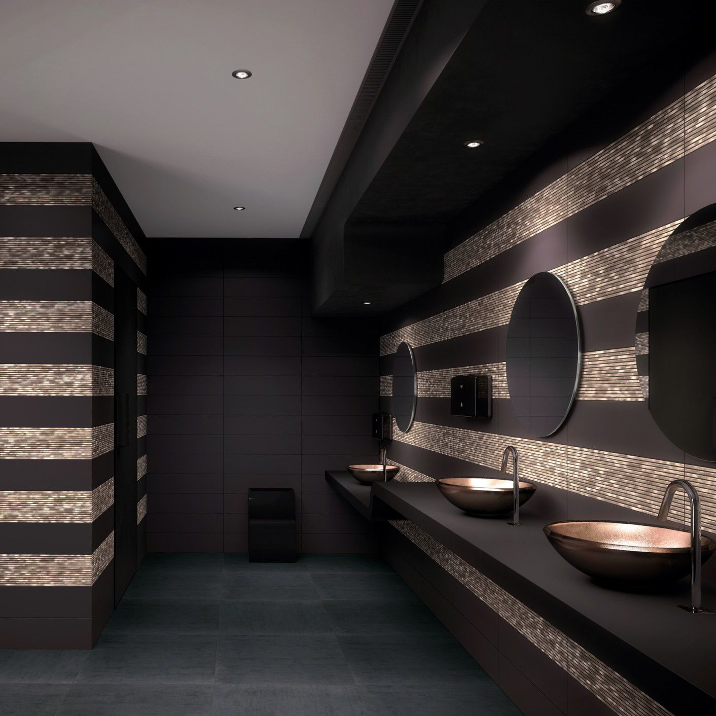 Listello in alluminio - ALEA COPPER - DUNE - fatto a mano