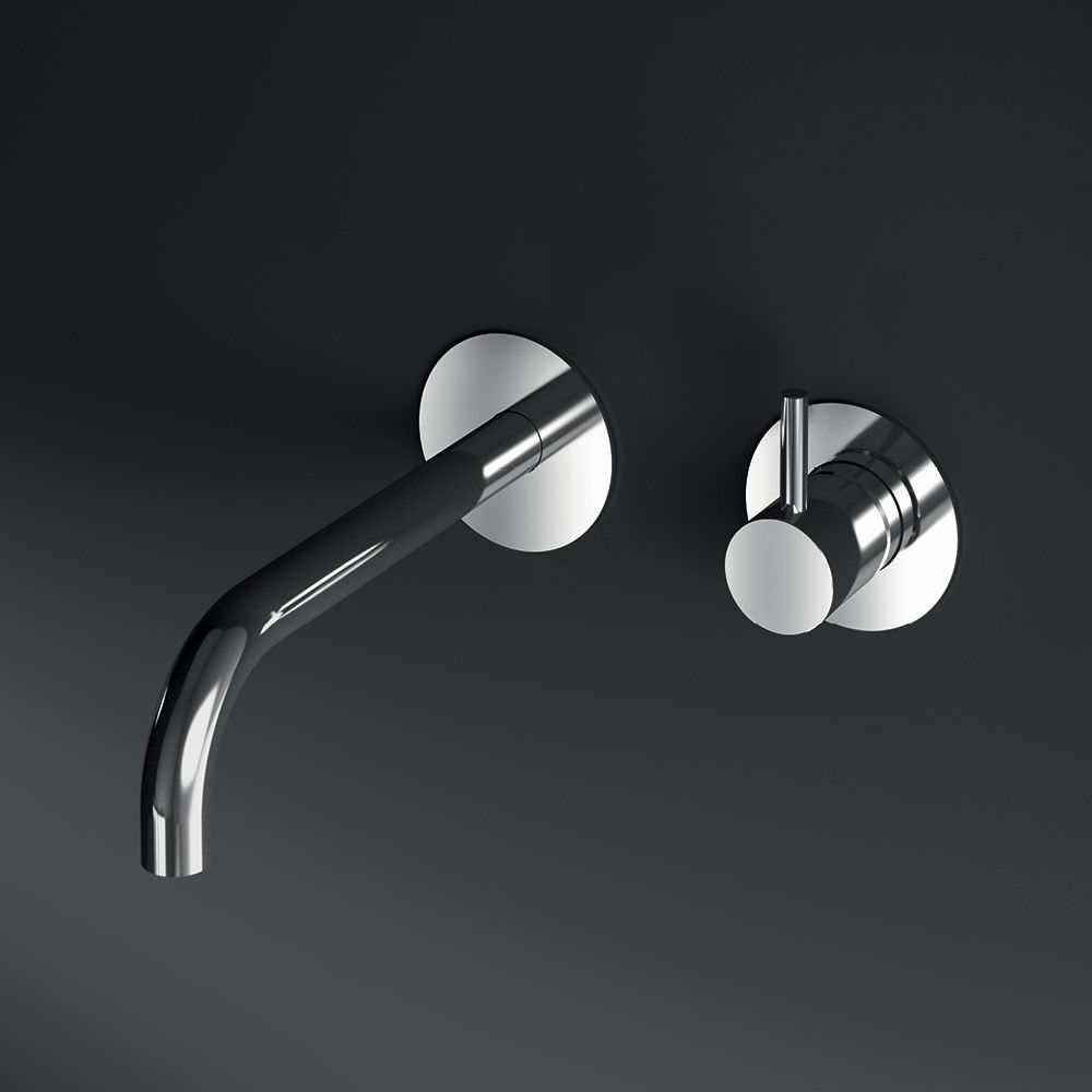 Miscelatore per lavabo - RON9 - GEDA - da parete / da incasso / in ottone cromato