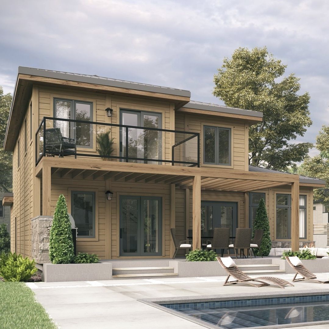 Casa in pseudomuratura - Odessa - TIMBER BLOCK - contemporanea / MOB ...