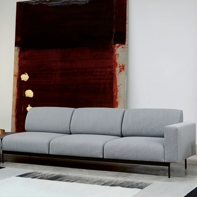 Divano modulare - HOTEL - SEGIS - grigio / marrone / beige