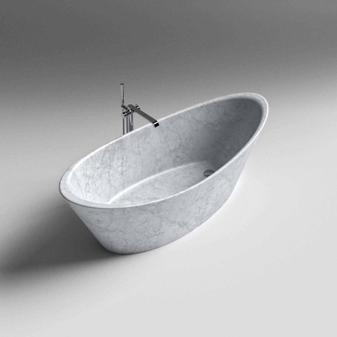 Vasca da bagno ovale - ORIGINE - SIGN - da appoggio / in pietra