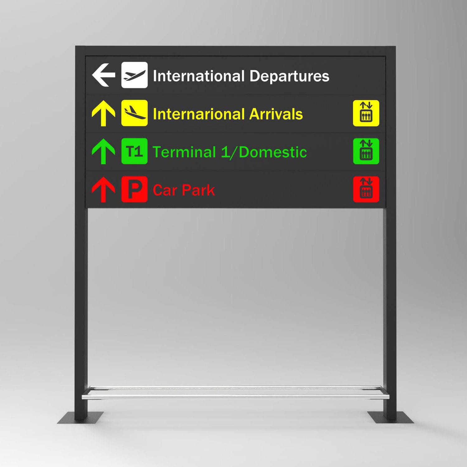 Cartello segnaletico di orientamento - SDR F3015 L4-A - NEONNY - a ...