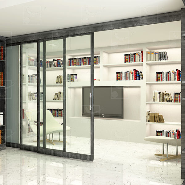 Sistema scorrevole in alluminio - SAF 80 TELESCOPIC 3 - MANTION SAS - per porta in vetro ...