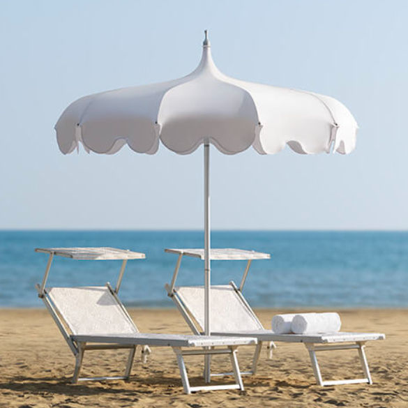 Ombrellone rotondo - PAGODA - Crema Outdoor S.r.l. - palo centrale / in ...