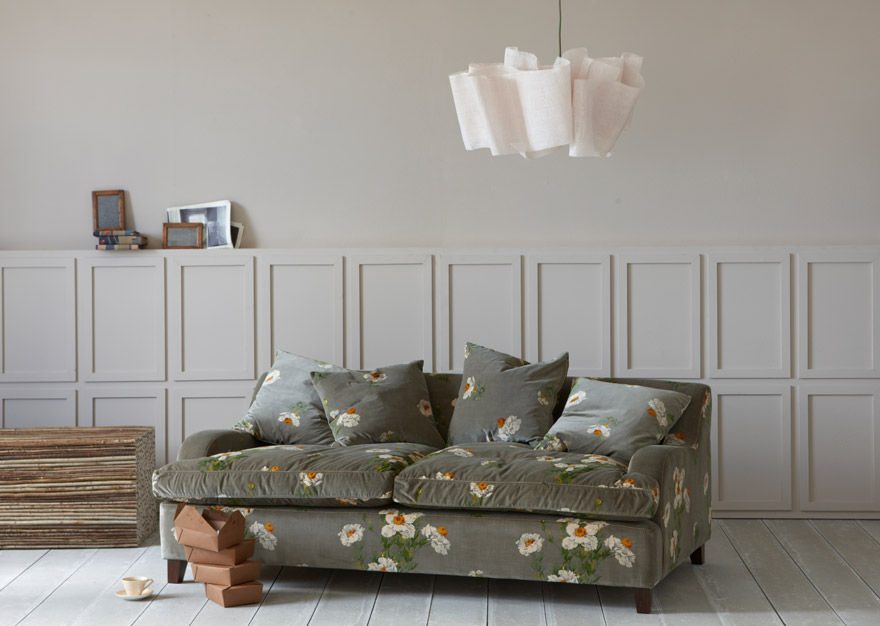 Divano classico - CLAUDE - PINCH - in tessuto / multicolore / 2 posti