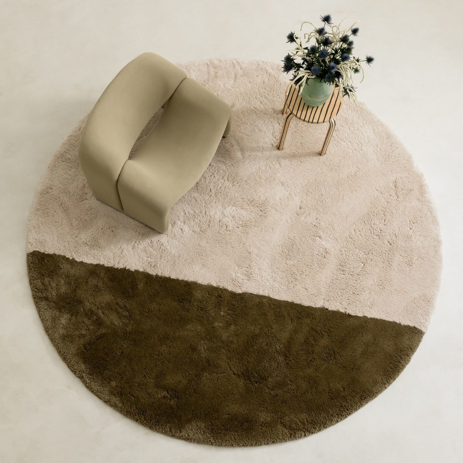 Tappeto contemporaneo - Round Rug - JOV - a motivi / in cotone / in ...