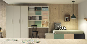 Cameretta bianca - ZARAUTZ JUVENILE COMPOSITION - Lagrama - in legno / unisex