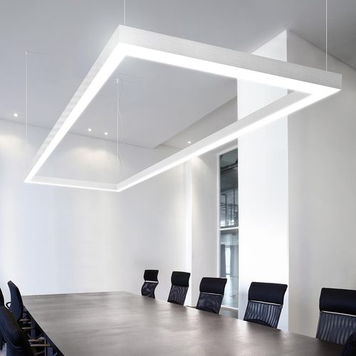 Luce a sospensione - NOLITA OUT - PANZERI - LED / rettangolare / curva