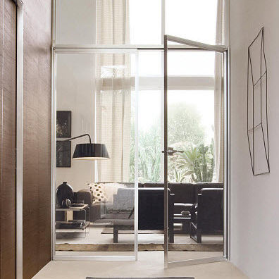 Porta a doppia anta - QUADRA - ALBED - da interno / in legno / in ...