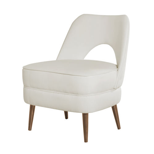 Chauffeuse contemporanea - ATENAS - Ormos - in tessuto / bianca