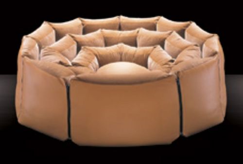 Divano rotondo - MICAMA - Antidiva - contemporaneo / in tessuto / in pelle