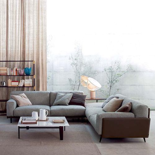 Divano modulare - FRAME - Arflex - moderno / grigio / beige