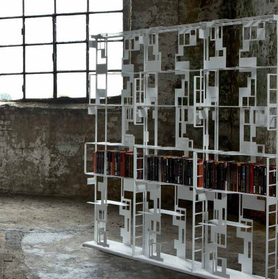 Scaffale design originale - FRIDA - minottiitalia - in metallo / in ...