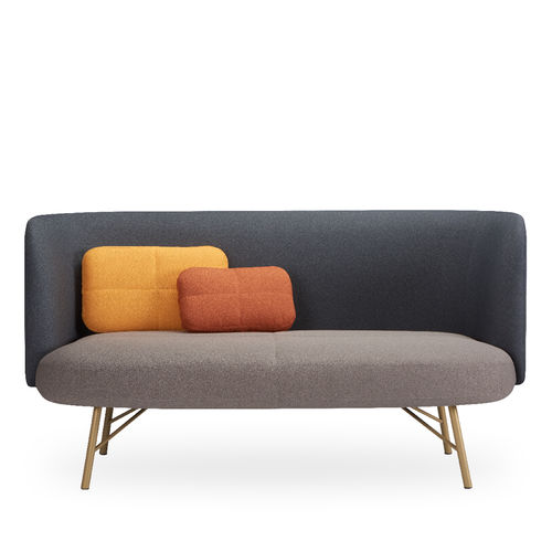 Divano multicolore - ELBA - Rossin - in tessuto / in pelle / 2 posti