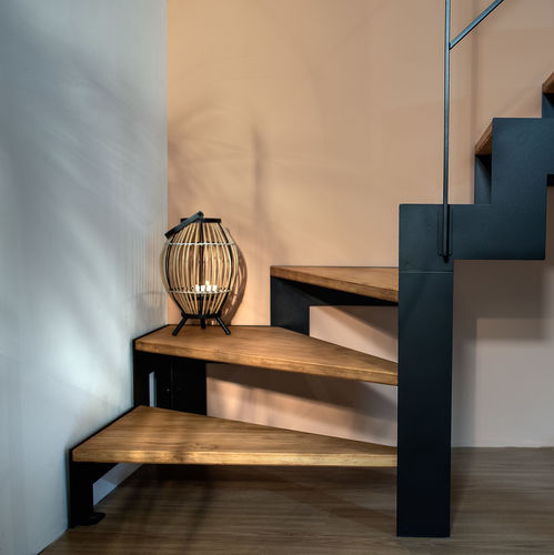 Scala dritta - INCA - DO UP - a L / con gradini in legno / con ...