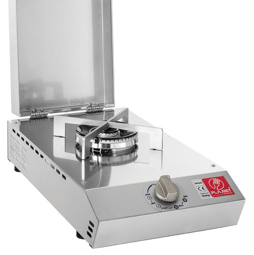 Piano cottura a gas - PLA.NET - professionale / 1 fuocho / mobile