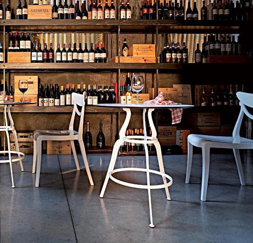 Tavolo contemporaneo - BISTRÒ - ALMA DESIGN S.R.L. - in HPL / rotondo ...