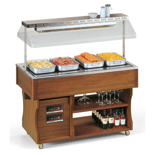 Buffet caldo centralizzato - ISOLA 4 M HOT - TECFRIGO SPA - professionale